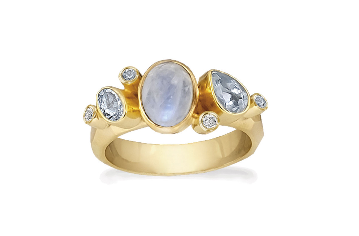 Forgyldt ring - Blue Moon - Ringe - Rabinovich ApS